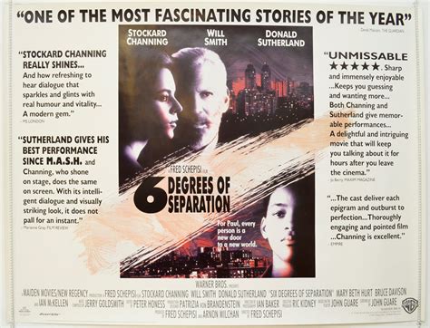 6 Degrees Of Separation” Original British Quad Poster Film Poster Pastposters