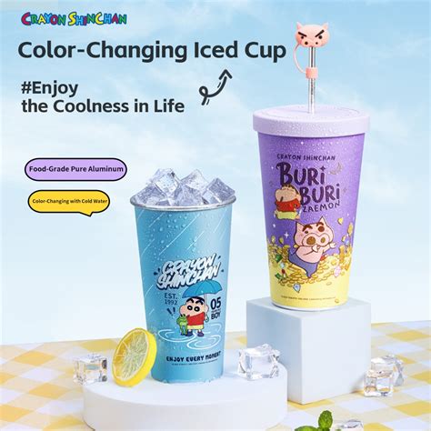 Rock Space Crayon Shinchan Color Changing Iced Cup Aluminum Shopee Malaysia