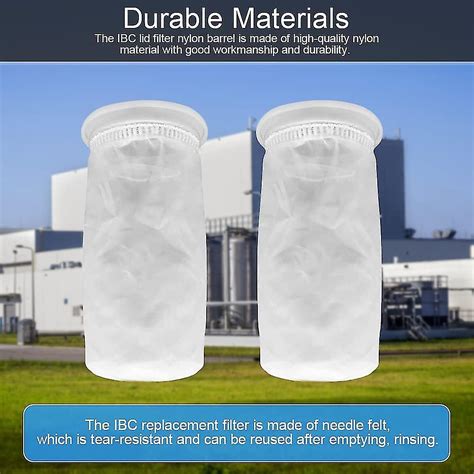 2 Pcs Nylon Ibc Filter Ibc Rainwater Tank Filter Washable Ibc Replacement Filter Nylon Lid