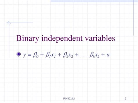 Ppt Binary Independent And Dependent Variables Powerpoint