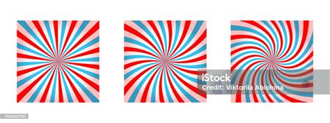 Pink And Blue Twisted Stipes Vortex Effect Pinwheel Pattern Circus Carnival Or Festival