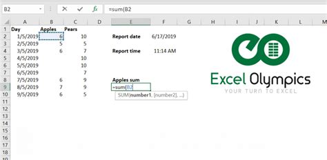 Selecting Cells In Excel Using The F8 Key Excel Olympics