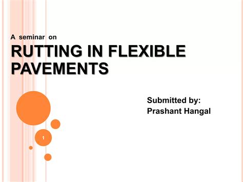 Rutting In Flexible Pavement Ppt Pptx