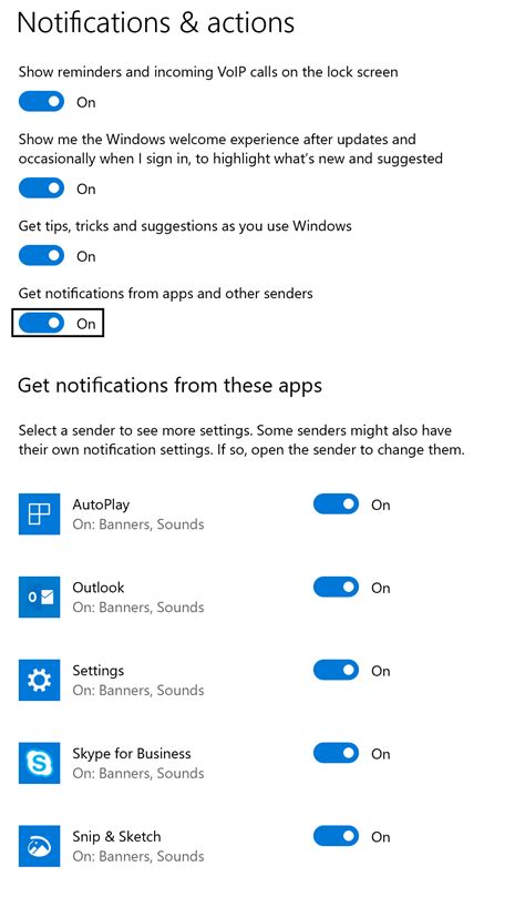 Windows Disable Snip And Sketch Notifications