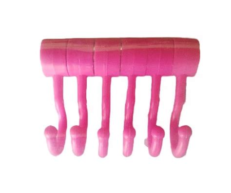 Towel Hooks And Rails Quality 6 Hook No Drilling Suction Attachable Wall Rail With 2 Extra