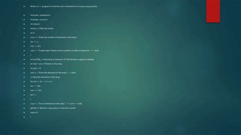 Pointers In C Programming Presentation Pptx