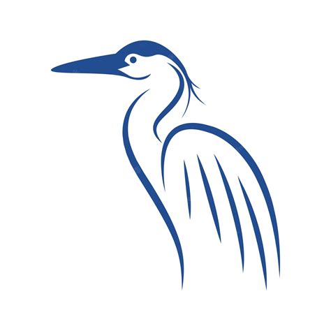 Premium Vector Heron Logo Icon Design Illustration