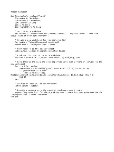 Question No 21 Vba Code For Practice Pdf Computers