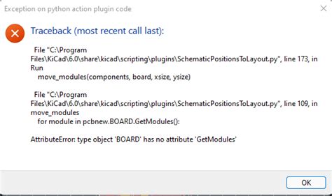 Type Object Board Has No Attribute Getmodules On Kicad 6 · Issue 42 · Nilujeperchutkicad