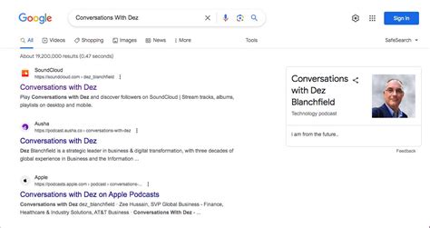 Dez Blanchfield On Linkedin Podcast