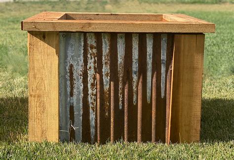 Rustic Corrugated Metal Planter Boxes Dare 2 Dream Farms