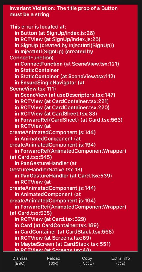 Reactjs React Native Title Prop Button Must Be String Stack Overflow