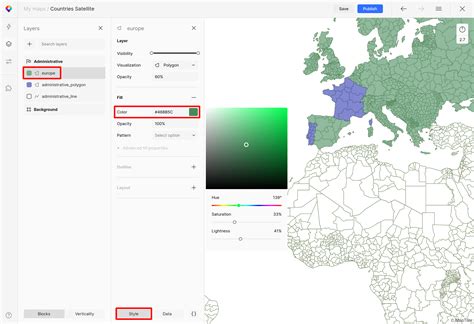 How To Style A Choropleth Map In The Customize Guides Map Design