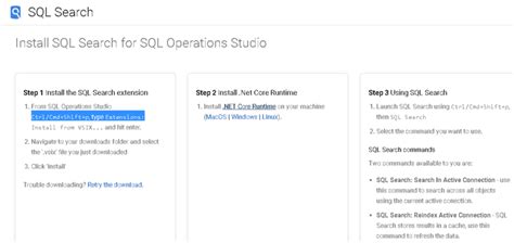 Installing Extensions In SQL Operations Studio