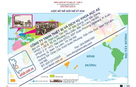 Lược đồ Thế Giới Thế Kỉ Xviii Tranh Giấy Aelab Nhà Sản Xuất Chất