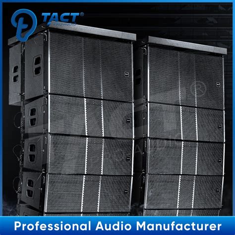 tact dual 10 inch line array professional pa line array speaker set