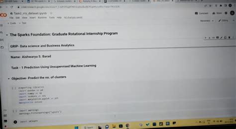 Aishwarya Barad On Linkedin Task1 Machinelearning Gripdecember Internship Griptask…