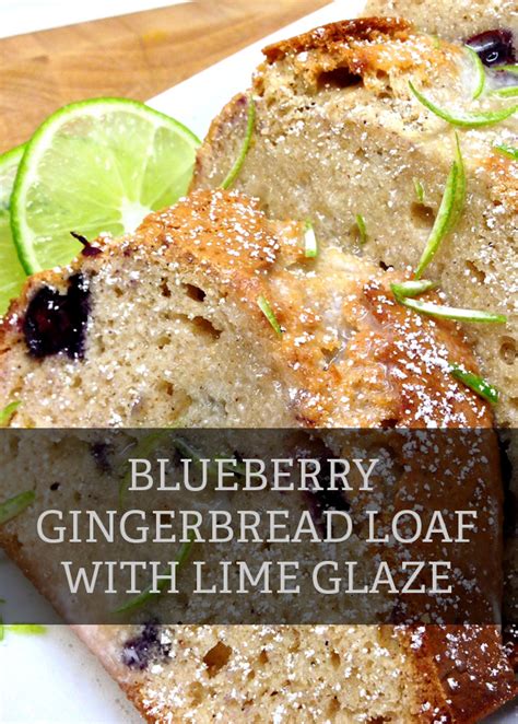 Concord Foods Blueberry Gingerbread Loaf With Lime Glaze