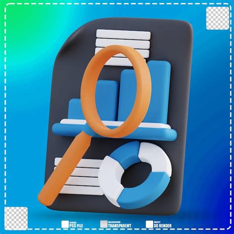 Premium Psd 3d Illustration Of Management Data Analysis 2