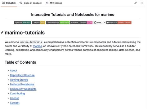 Join The Community Led Marimo Repo By Metaboulie And Thyagarajan