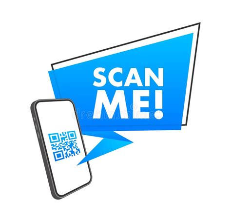 QR Code For Smartphone Inscription Scan Me With Smartphone Icon Qr