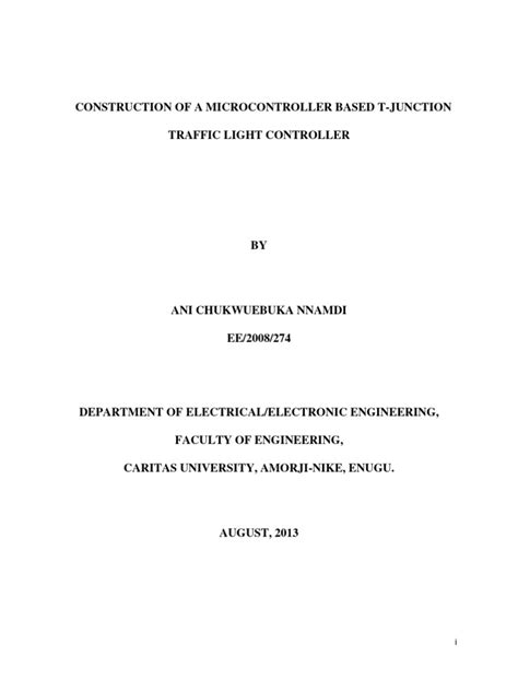 construction of a microcontroller based t junction traffic light