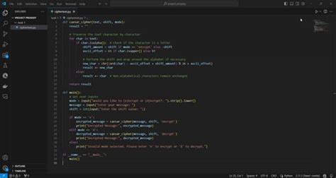 Harish A On Linkedin Python Programming Cryptography Caesarcipher Techjourney