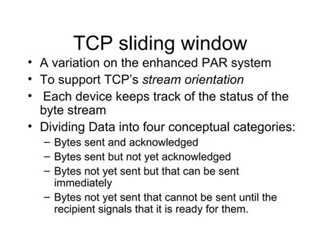 Tcp Reliability Flow Control Ppt