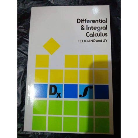DIFFERENTIAL INTEGRAL CALCULUS UY Lazada PH