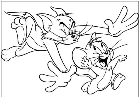 صور تلوين توم وجيري تلوين القط والفار صور جميلة