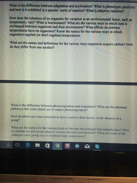 Solved What Is The Difference Between Adaptation And