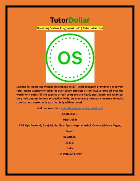 Ppt Operating System Assignment Help Powerpoint