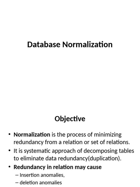 Database Normalization Pdf Information Technology Management Data Management