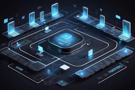 Premium Photo Cloud Hosting Concept Illustration