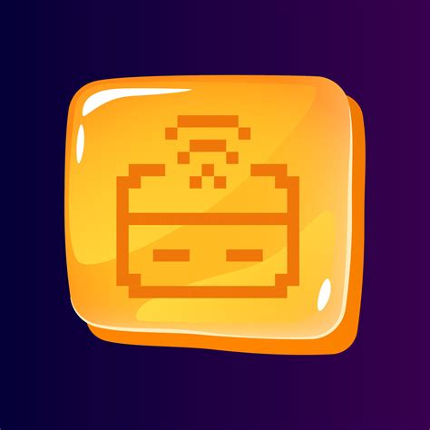 Non Contact Payment Glossy Ui Button With Pixelated Icon Vector Art At Vecteezy