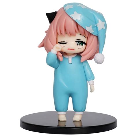 Anya Forger With Sleepcoat Anime Action Figure Toys 13cm