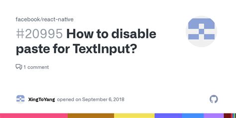 How To Disable Paste For TextInput Issue 20995 Facebook React