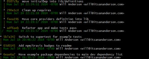 Customize Your Git Log Format Will Anderson