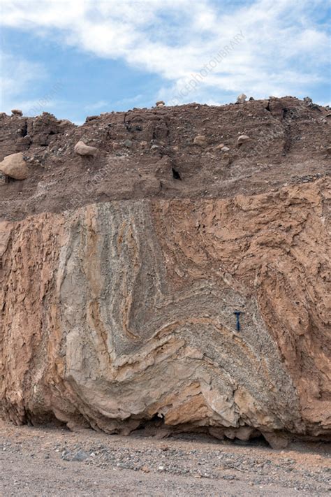 Angular Unconformity California Usa Stock Image C0602839