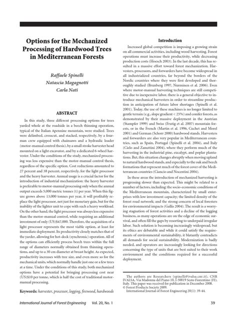 International Journal Of Forest Engineering Pdf