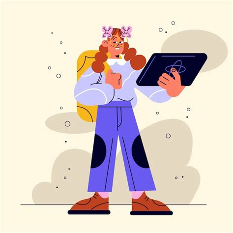 Free Vector Hand Drawn Nerd Cartoon Illustration