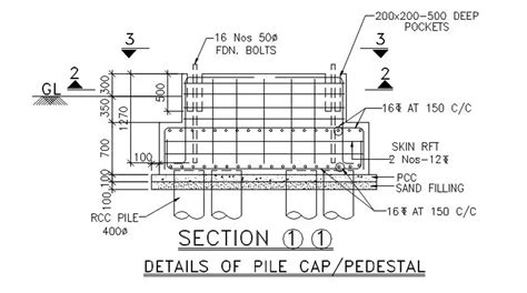 Inverted Beam Detail Drawing Are Given In This 2d Autocad File Download The Autocad 2d Dwg File