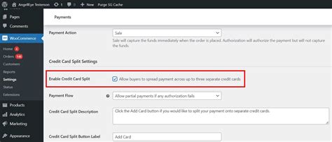 Split PayPal Credit Card Payment For WooCommerce Setup Guide AngellEYE