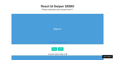 Reactidswiper Demo Codesandbox