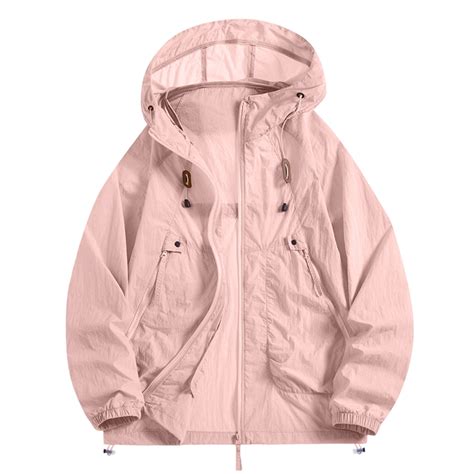 Tmoyzq Unisex Rain Jacket Hood Waterproof Lightweight Windbreak Womens Mens Packable Cute