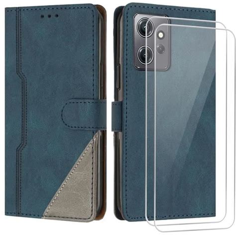Verre Tremp Coque Pour Xiaomi Redmi Note G Etui Housse Mat Vintage En Cuir Pu