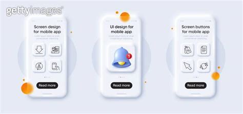 Person Info File And Downloading Line Icons Pack For Web App 3d