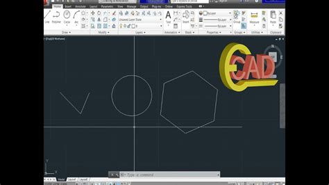 Learning Autocad 2013 Tutorial 3 Introduction To Drawing Youtube
