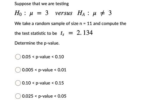 solved suppose that we are testing ho h 3 versus ha p 3 we