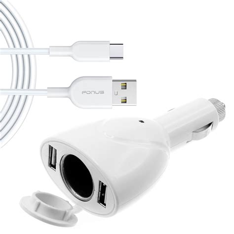 6ft Type C Cable 2 Port Usb Charger For Samsung Galaxy A54 5g A34 5g A24 Power Cord Dc Socket